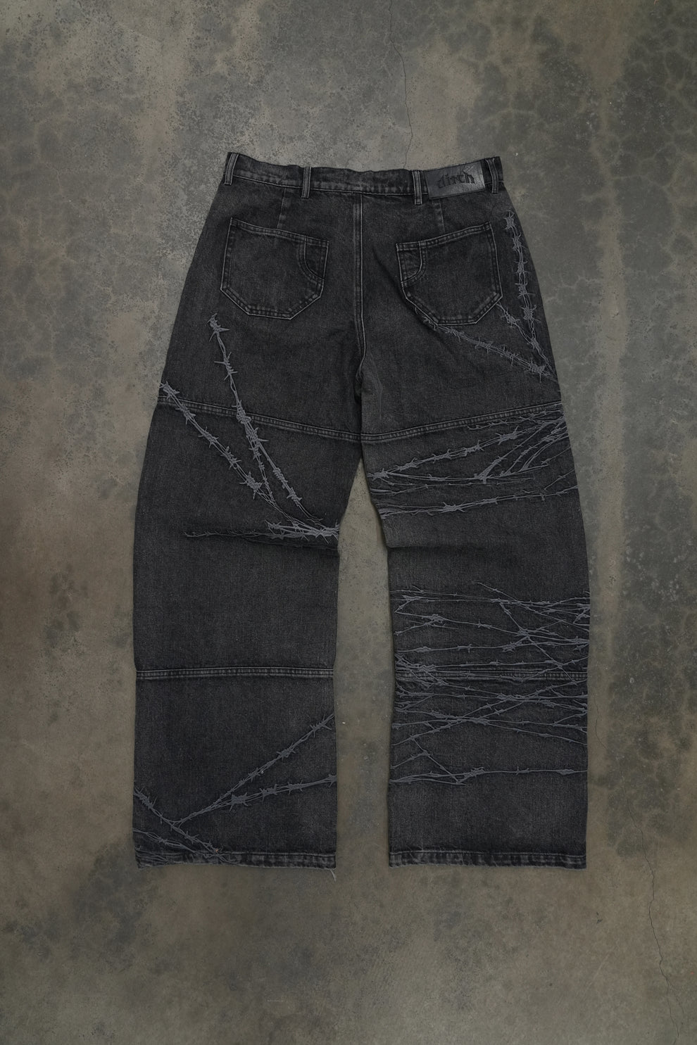 BARBED WIRE DENIM (COAL) – ditch