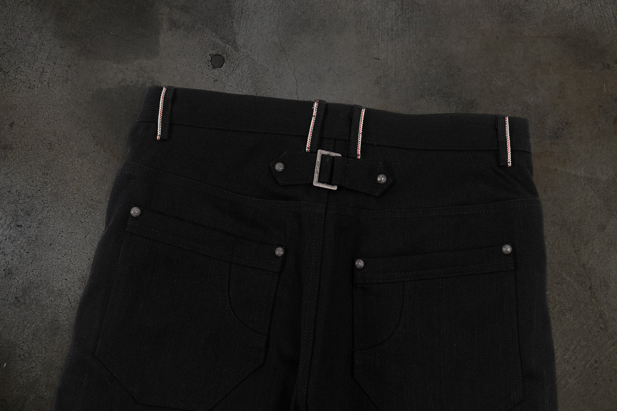 JAPANESE SELVEDGE SLUB DENIM (JET BLACK) – ditch