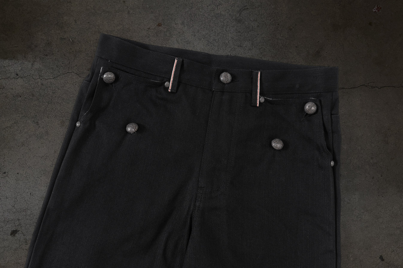 JAPANESE SELVEDGE SLUB DENIM (JET BLACK) – ditch