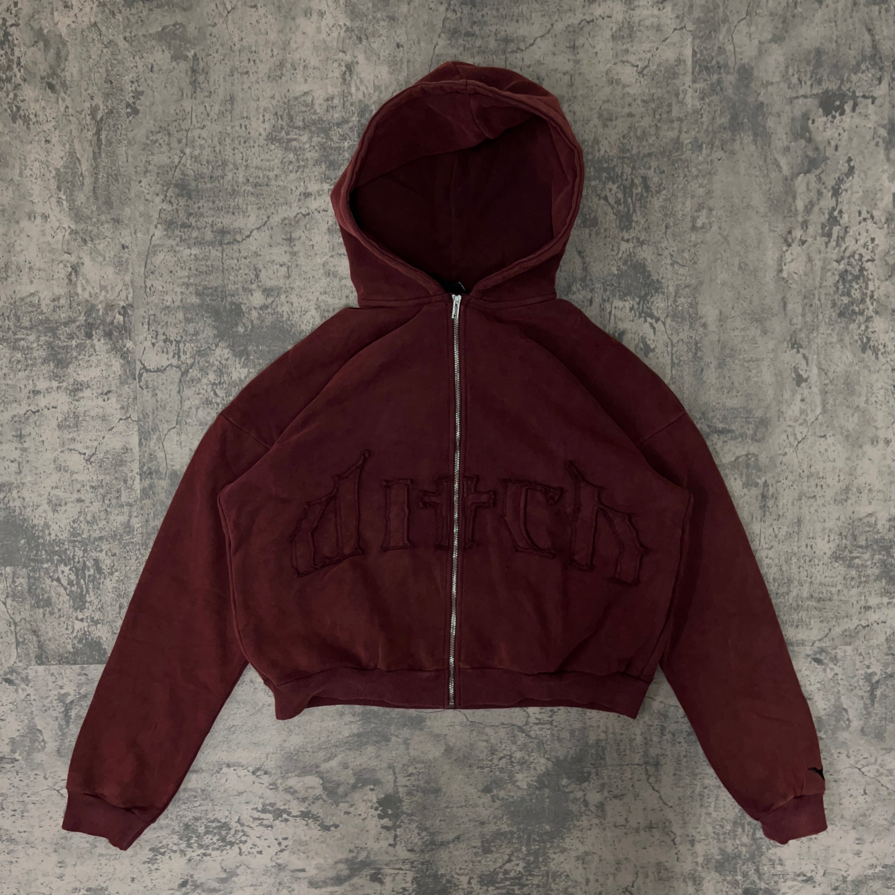 Arch Logo Zipup Crimson Ditch