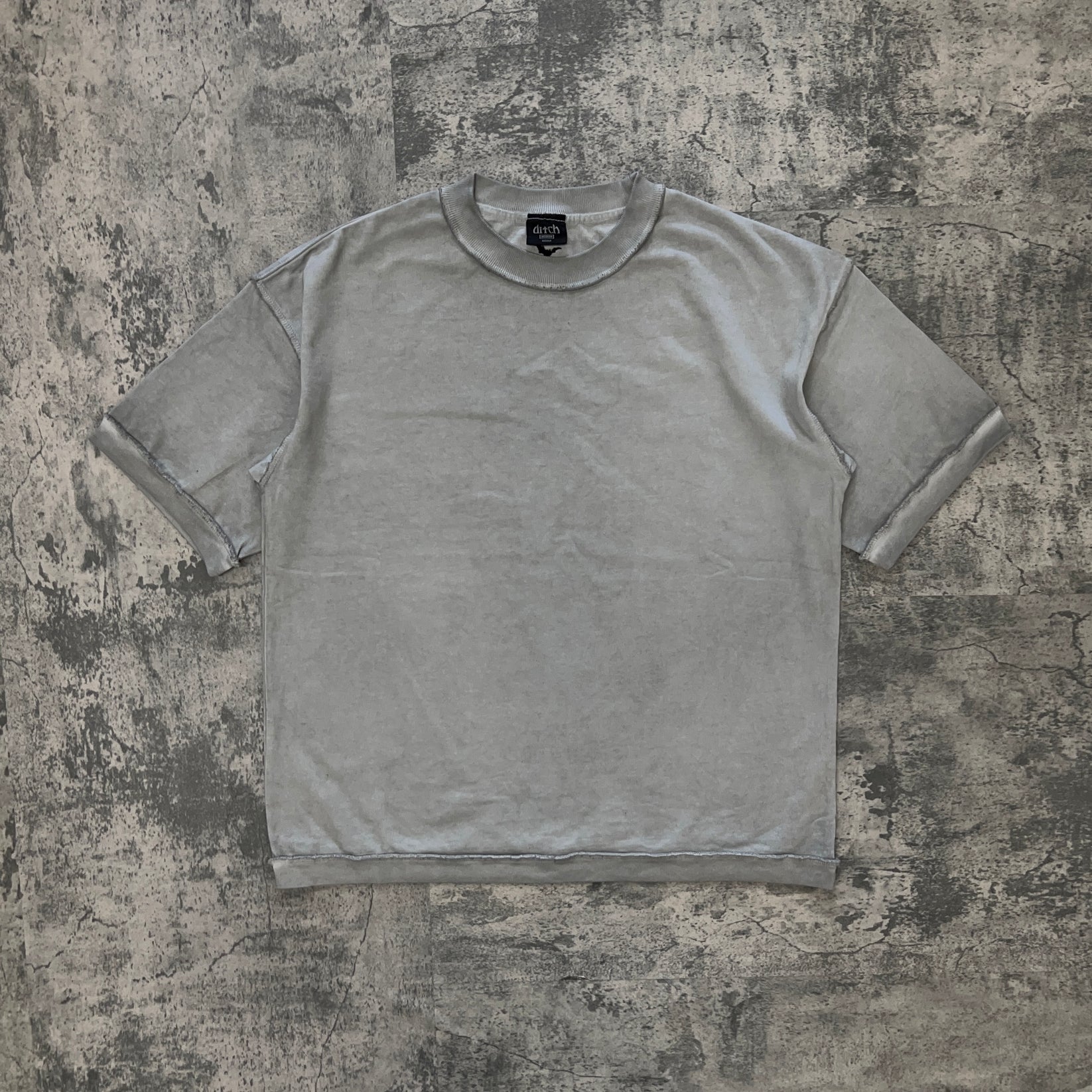 HEAVY BLANK TEE (DYED GREY) – ditch